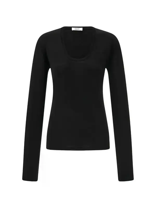 FERRAGAMO Wool Long-sleeve Top