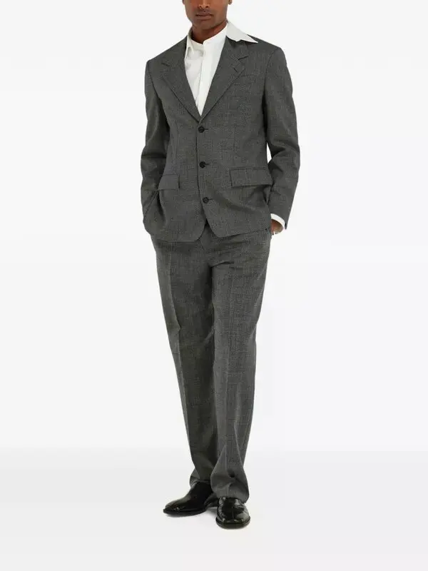 FERRAGAMO Wide-leg Chevron Trousers