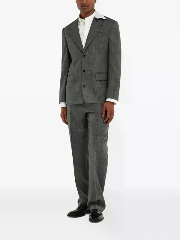 FERRAGAMO Wide-leg Chevron Trousers