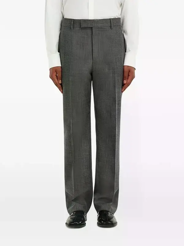 FERRAGAMO Wide-leg Chevron Trousers