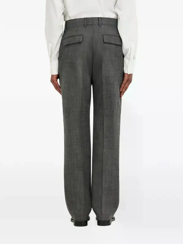 FERRAGAMO Wide-leg Chevron Trousers