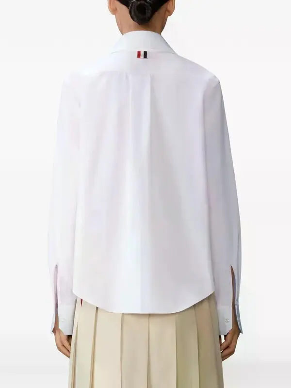 Thom Browne Stripe Bow Blouse