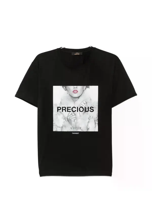 TWINSET Graphic-print T-shirt - Black