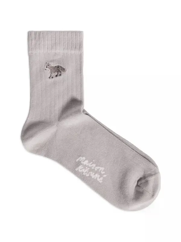 Maison Kitsuné Baby Fox Ribbed Socks