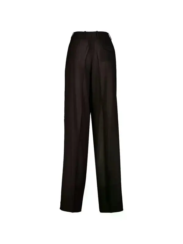 TOM FORD Wide-leg Pleated Wool Trousers
