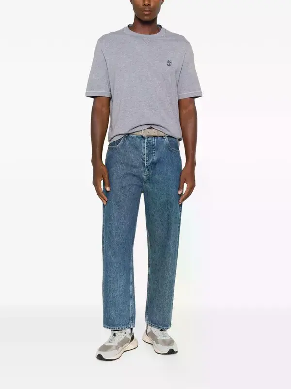 Brunello Cucinelli Logo-embroidered T-shirt