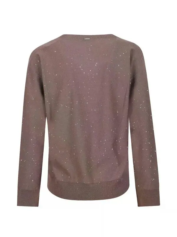 Herno Sequin-embellished V-neck Sweater