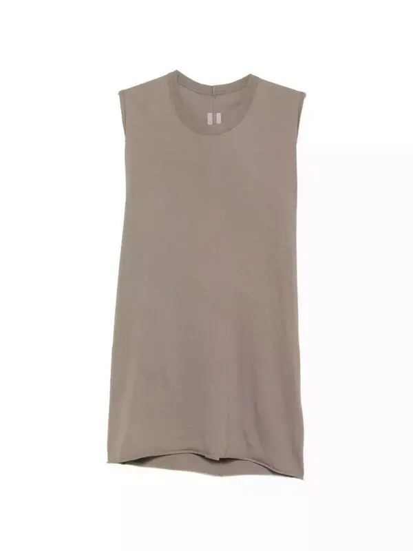 Rick Owens Raw-edge Seam-detail Vest - Grey