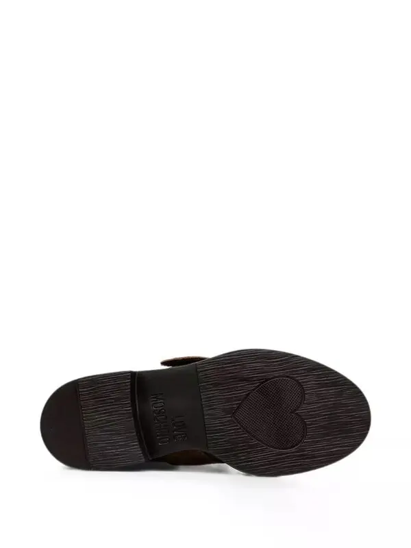 Moschino Logo-lettering Touch-strap Boots