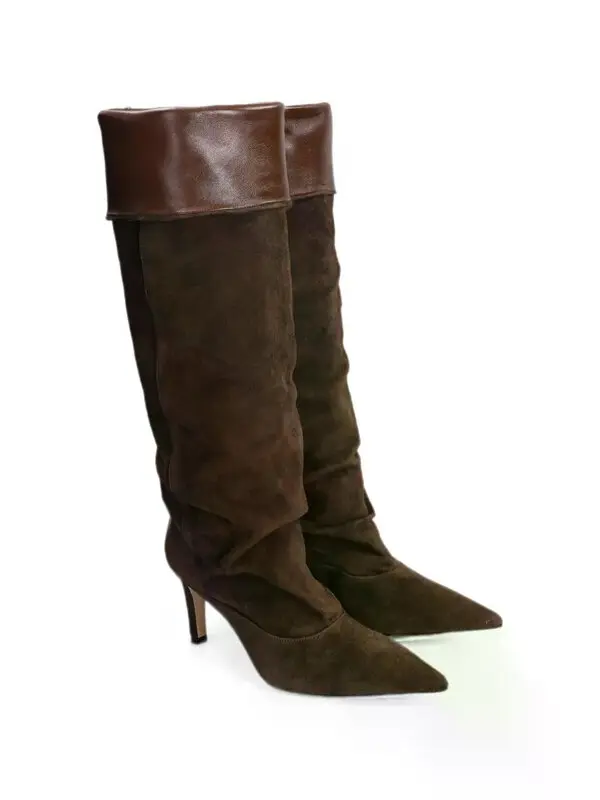 THE SELLER Pointed-toe Slouchy Knee-high Boots