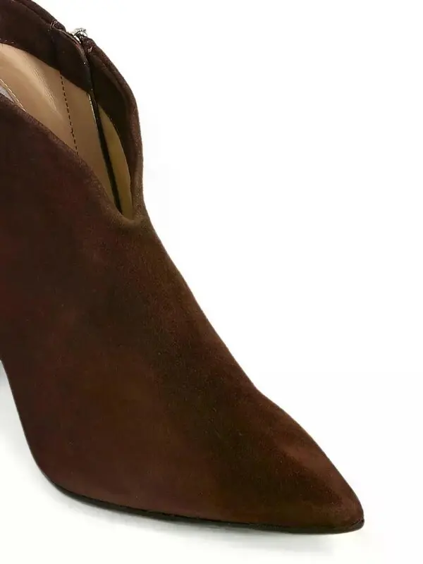 THE SELLER Pointed-toe V-cut Ankle Boots