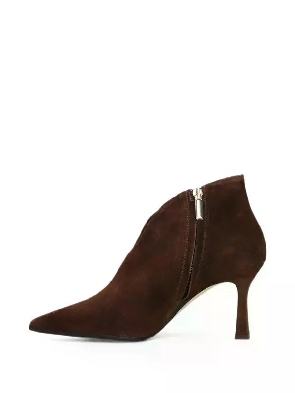 THE SELLER Pointed-toe V-cut Ankle Boots