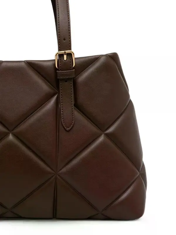 Moschino Quilted Logo-plaque Tote Bag
