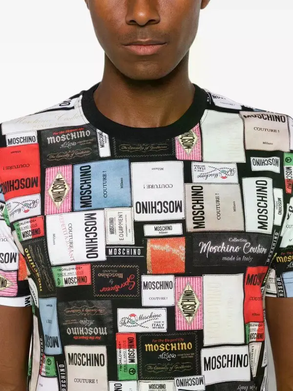 Moschino Couture Label-print T-shirt