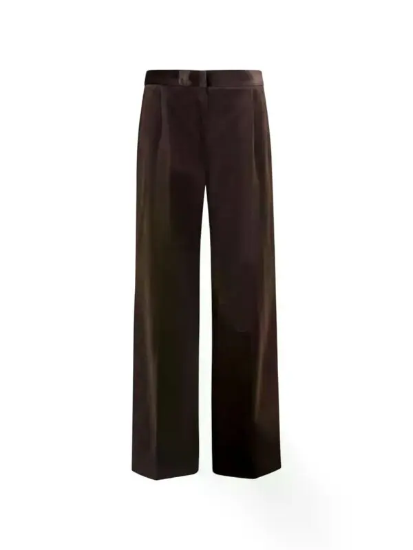 LARDINI Velvet Wide-leg Trousers