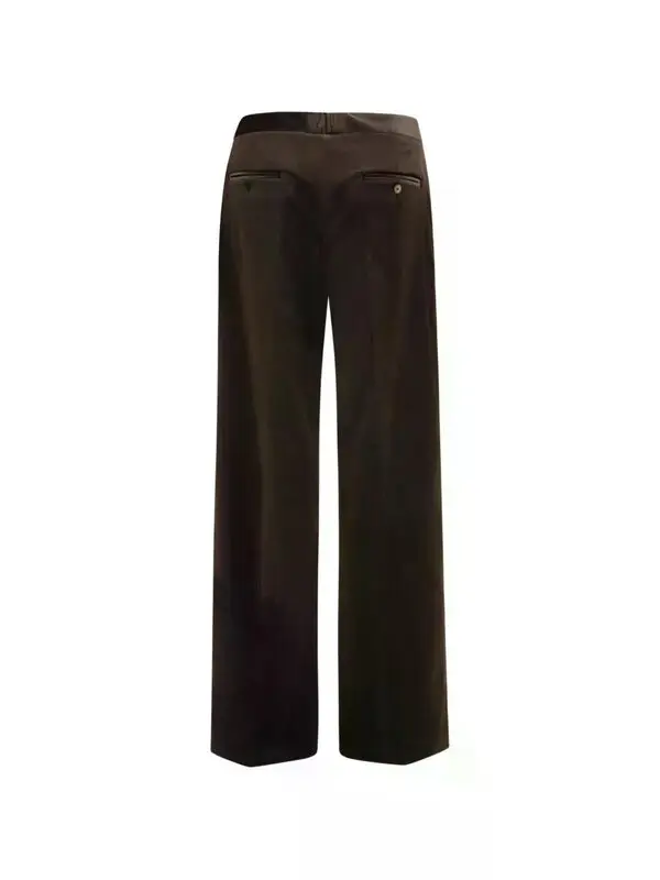 LARDINI Velvet Wide-leg Trousers