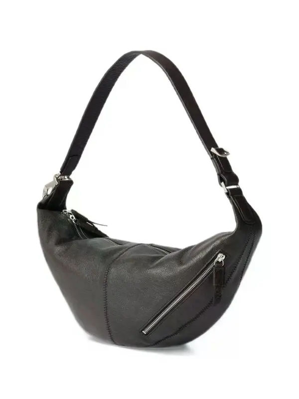 LEMAIRE Mini Quiver Clip Bag In Grained Buffalo Leather - Brown