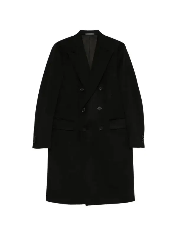 Caruso Double-breasted Peaked-lapel Coat