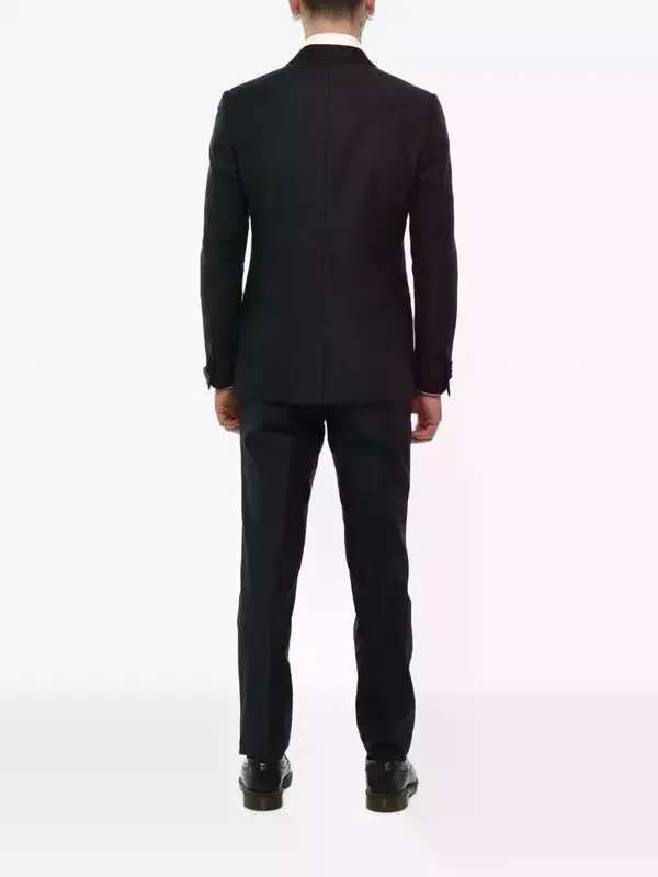 Corneliani Satin-lapel Virgin-wool Suit