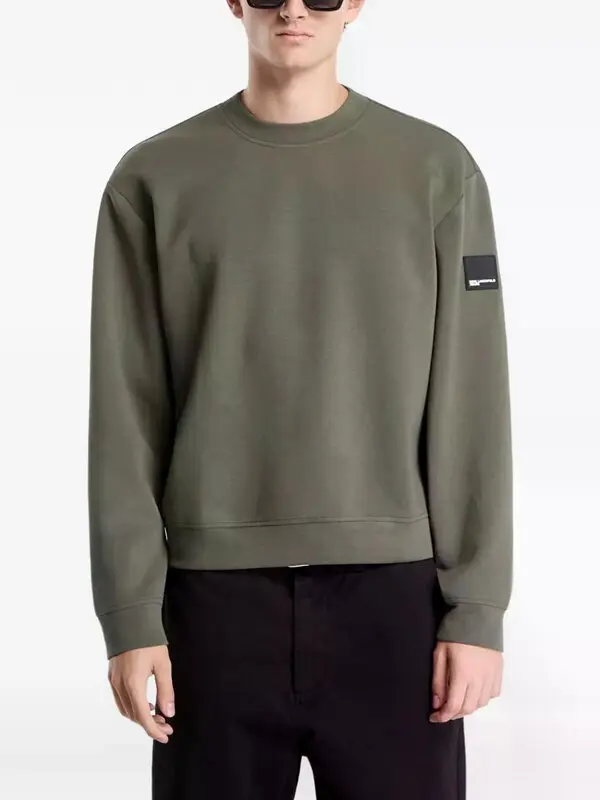 Karl Lagerfeld Long-sleeve Logo-patch Sweatshirt