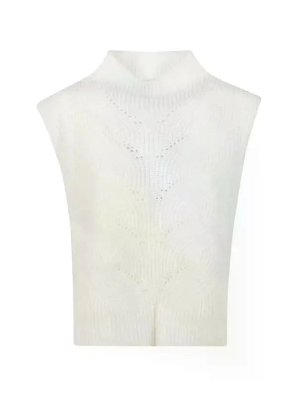 Herno Pointelle-knit Sleeveless Sweater