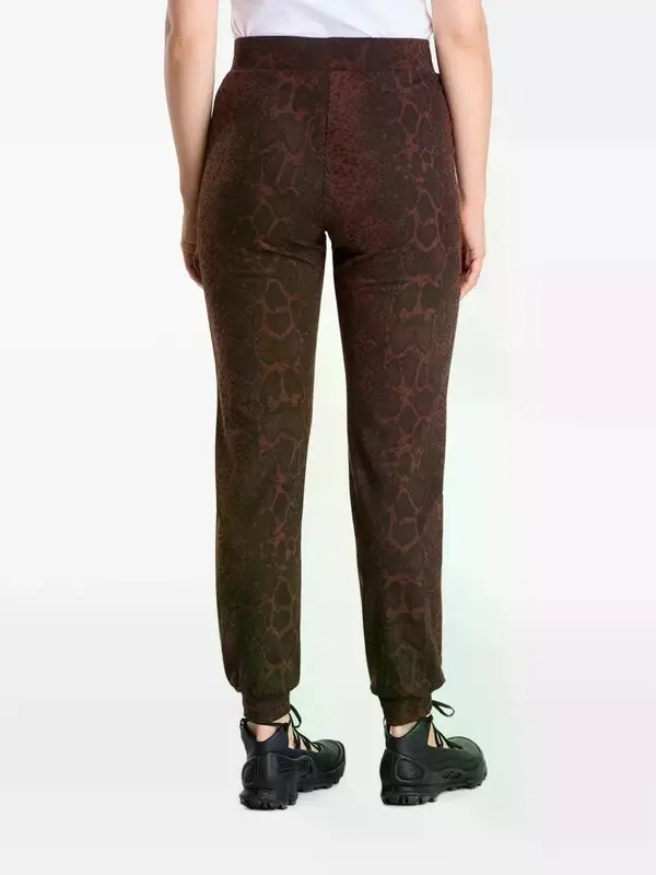 EA7 Snakeskin-print Track Pants