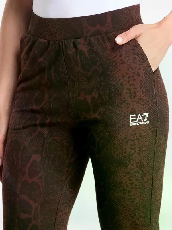EA7 Snakeskin-print Track Pants