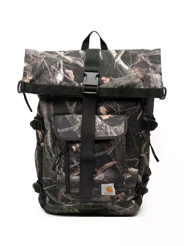 Carhartt Work In Progress Backpack With Camouflage Print - Green