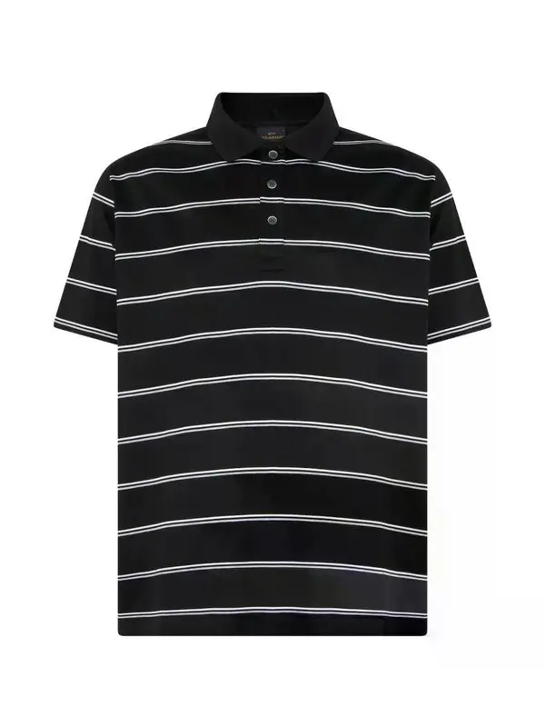 Paul & Shark Striped Short-sleeve Polo Shirt - Black