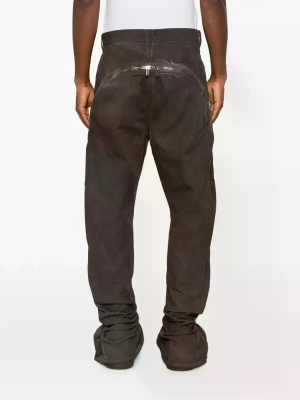 Rick Owens Zip-detail Straight-leg Jeans - Grey