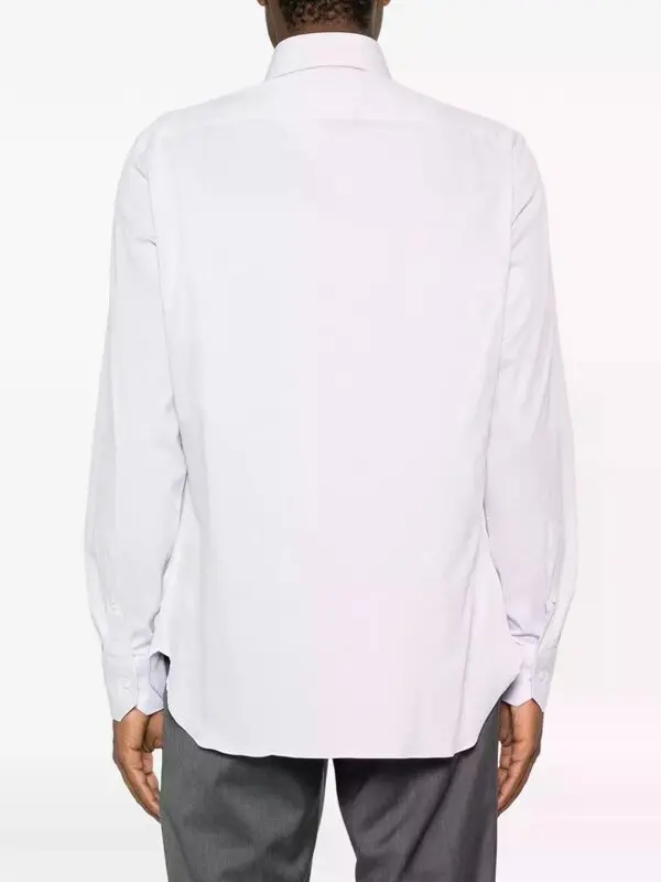 Zegna Spread-collar Button-down Shirt - White