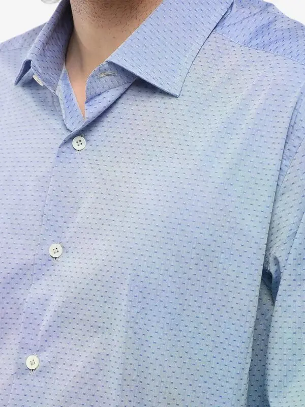 DEL CARMINE French-collar Poplin Shirt