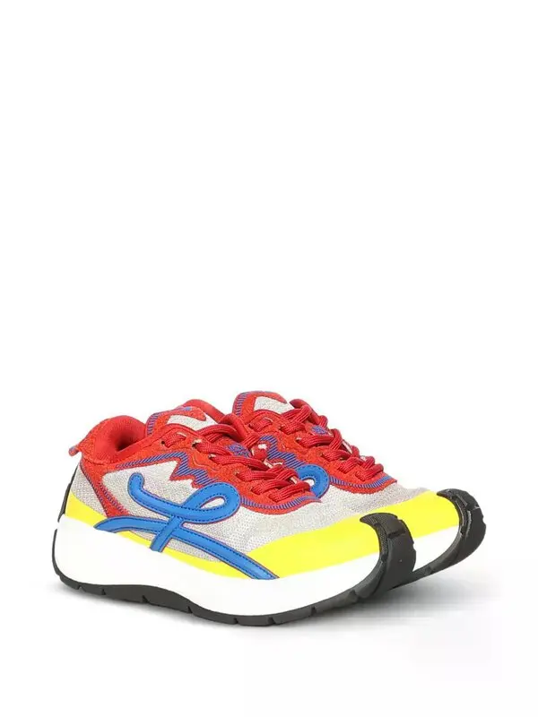 Loewe Pogo Sneakers In Technical Knit And Suede