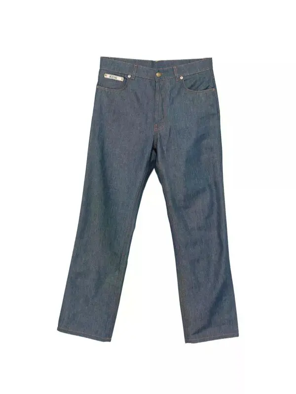 Moschino Patch Straight Leg Jeans