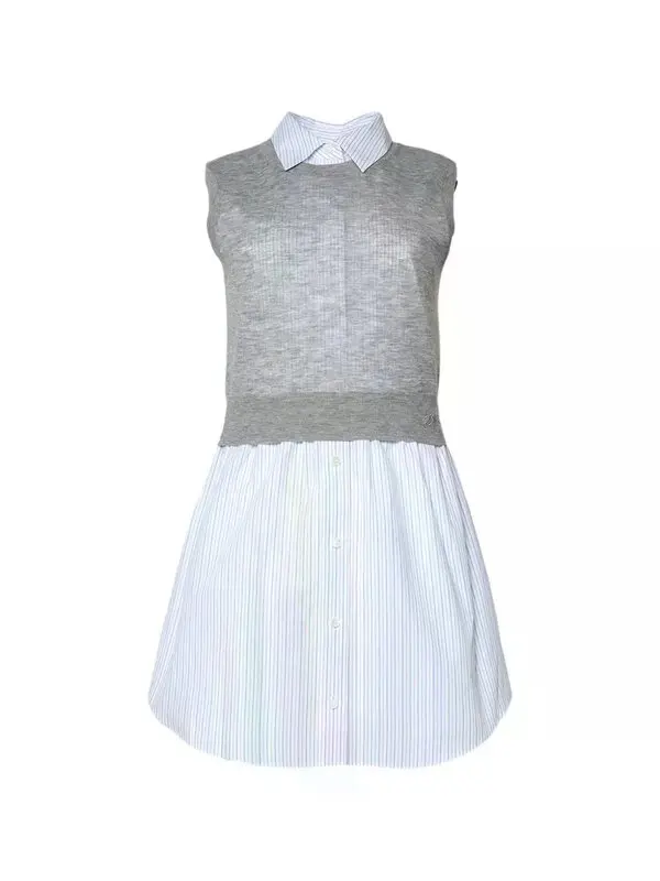 Alexander Wang Sleeveless Knit Shirt Dress - Grey