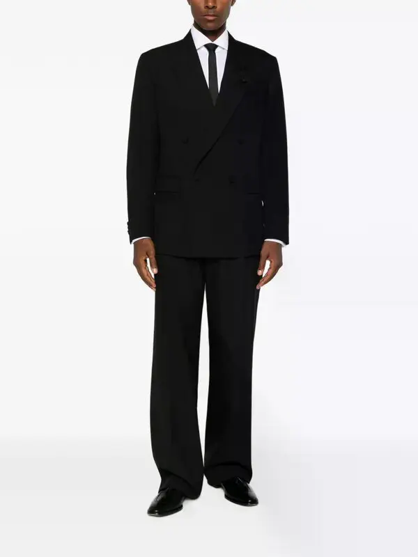 LARDINI Pleated Wide-leg Trousers