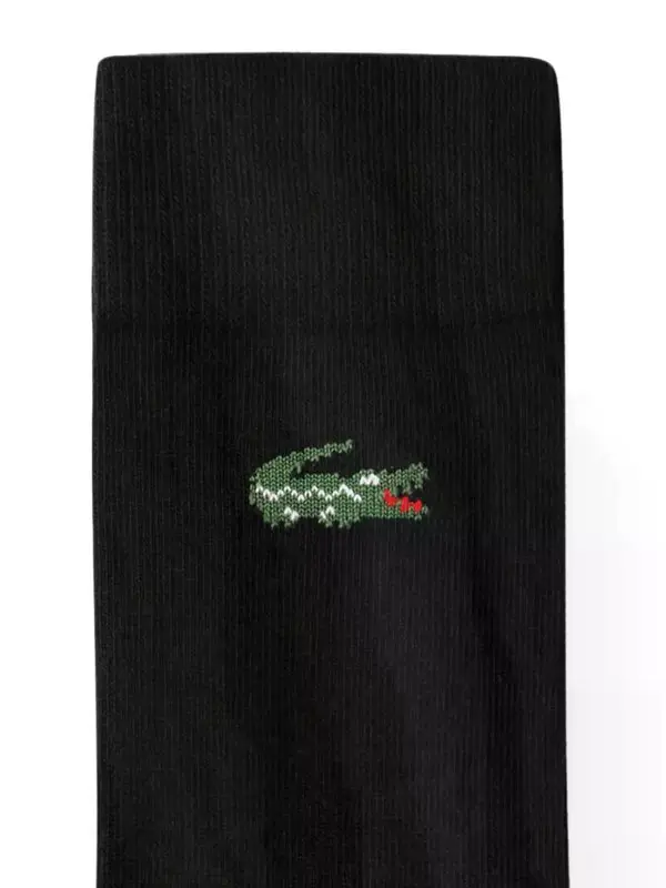Lacoste Logo-patch Ribbed Socks