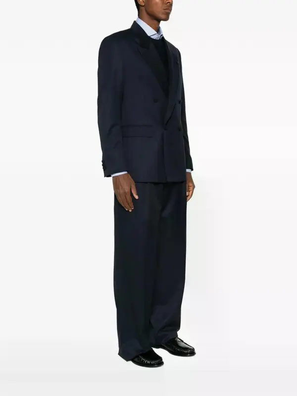LARDINI Double-breasted Peak-lapel Jacket