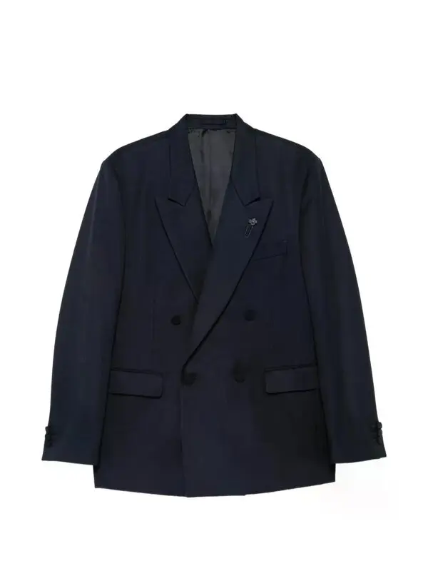 LARDINI Double-breasted Peak-lapel Jacket