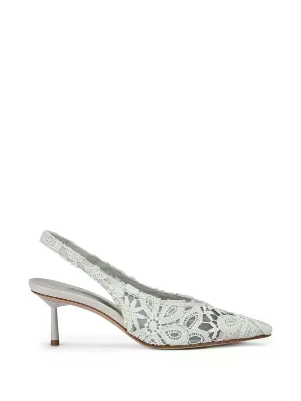 LE SILLA Clivage Lace Slingback Pumps