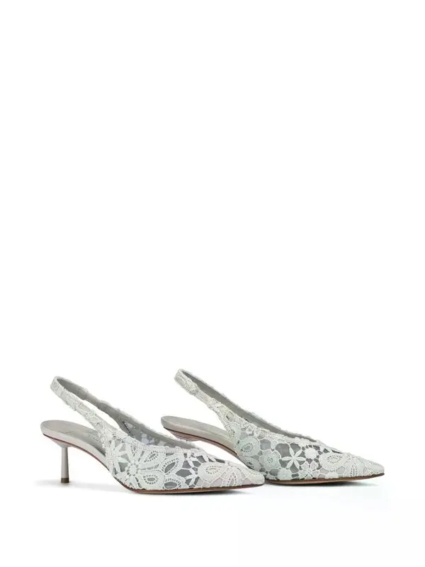 LE SILLA Clivage Lace Slingback Pumps