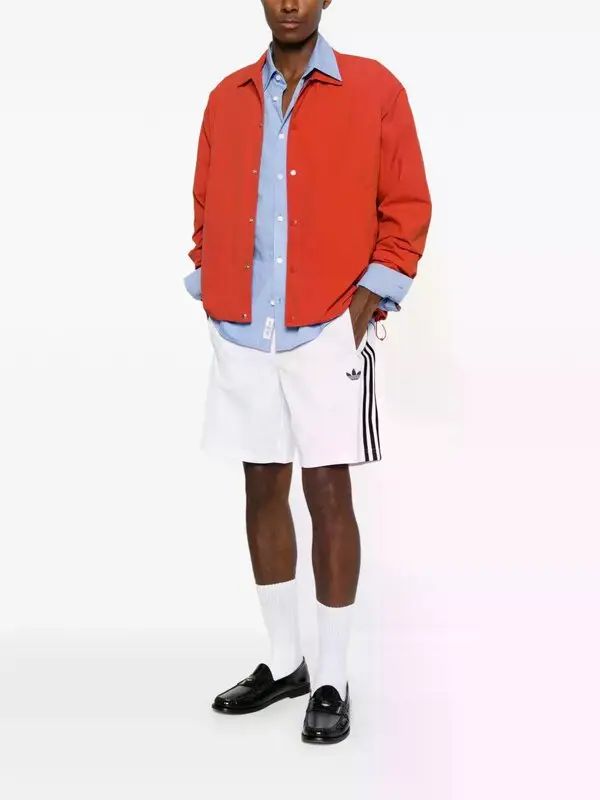 Adidas Side-stripe Logo-print Shorts