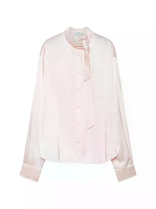 FORTE_FORTE Bow-tie Buttoned Shirt