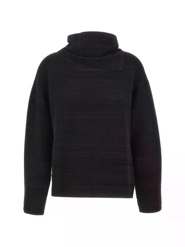 ELENA MIRÒ Ribbed-knit Boat-neck Sweater With Matching Neck Warmer