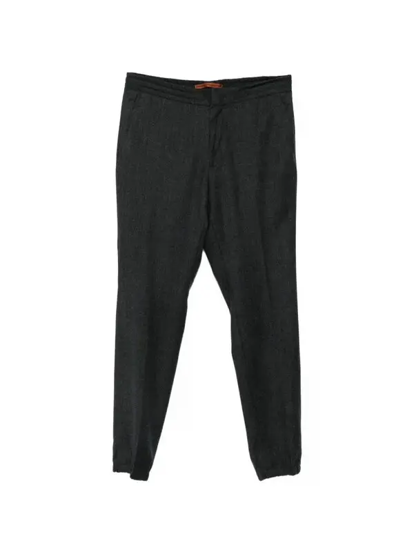 Zegna Elasticated-waistband Tapered Trousers