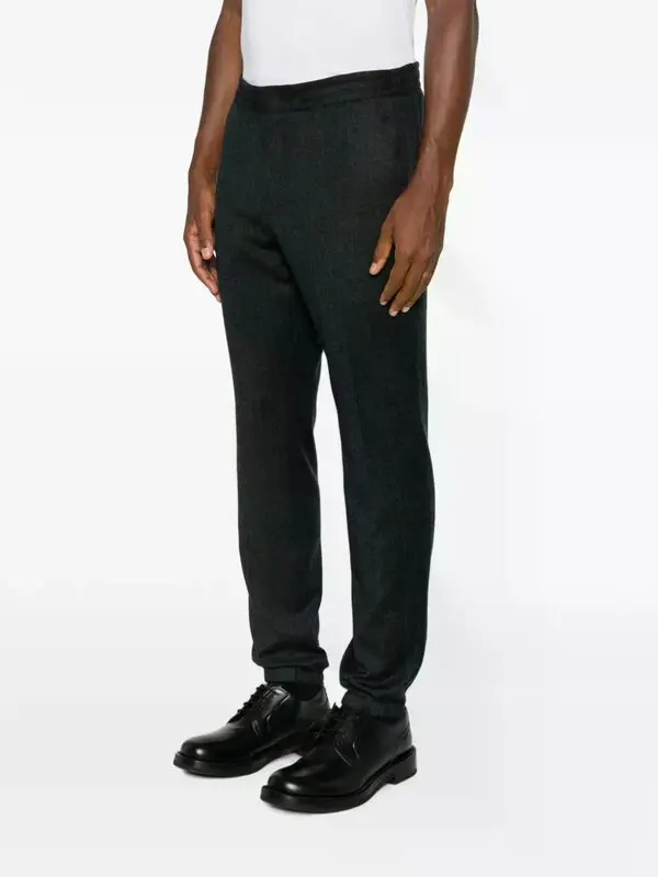 Zegna Elasticated-waistband Tapered Trousers