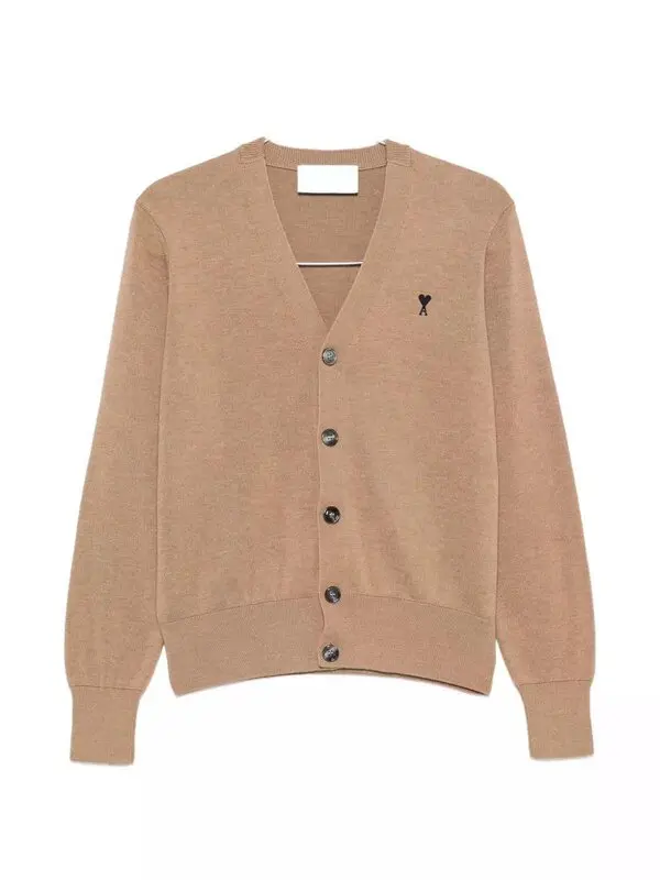 AMI Paris De Coeur V-neck Cardigan
