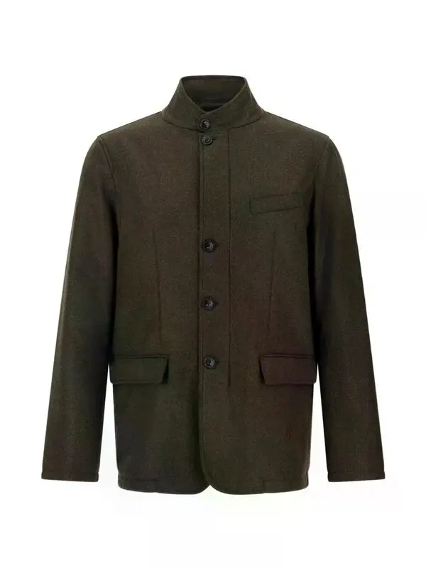 Herno High-neck Button-up Jacket - Green