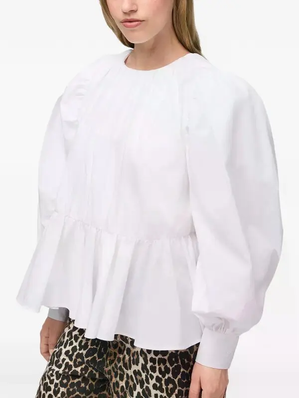 GANNI Blouse In Compact Poplin