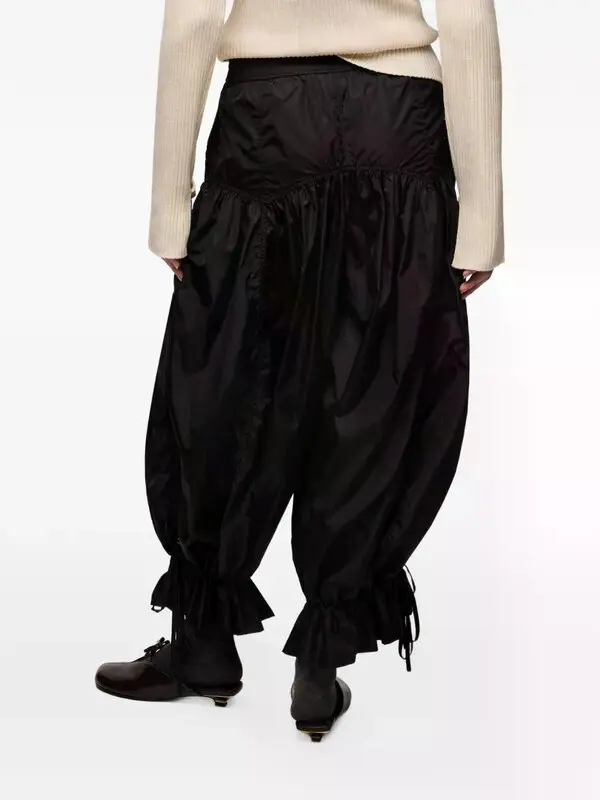GANNI Nylon Gathered Trousers